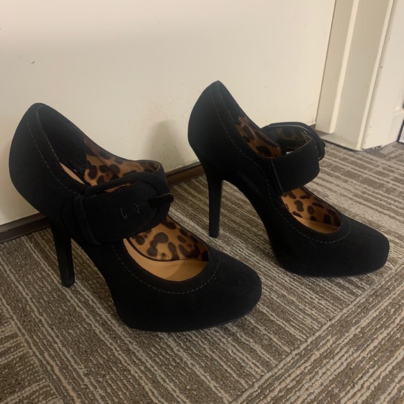Andiamo | Shoes | Andiamo Stilettos Heels Black Suede 7 Platform | Poshmark